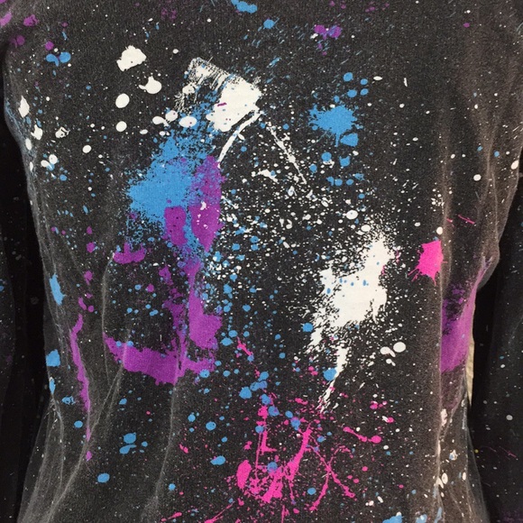 Forever 21 | Tops | Forever 2 Paint Splatter Design Sweat Top | Poshmark